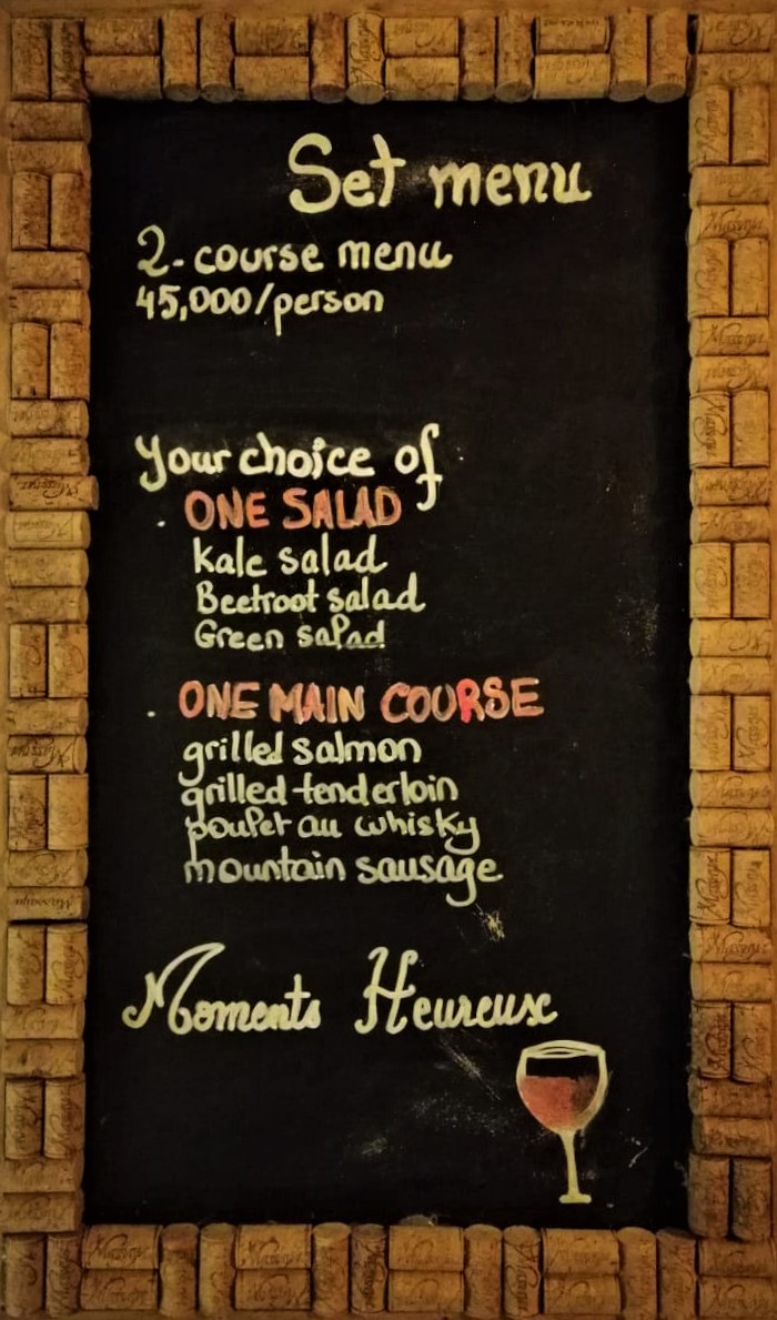 Fireplace Set Menu | Massaya