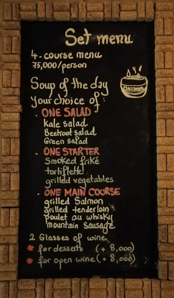 Fireplace Set Menu | Massaya